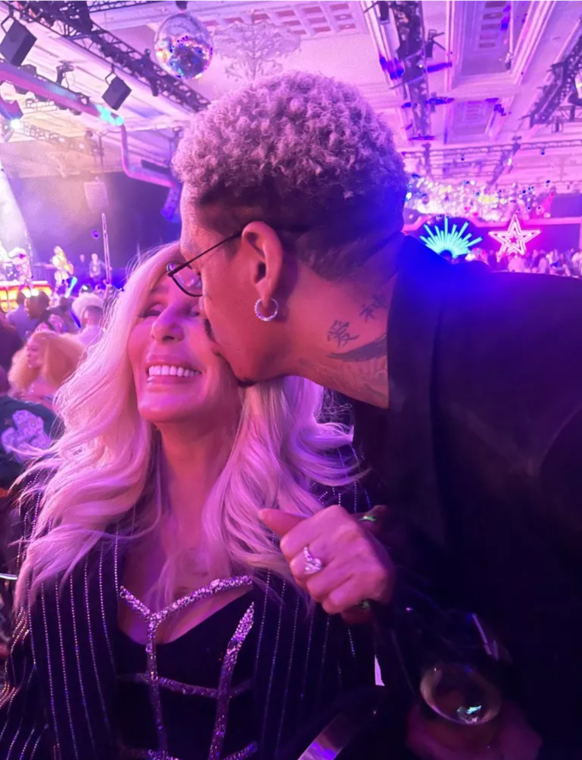 So much in love that she didn't even realise how many mistakes she'd made! Cher, 78, kissed her ...