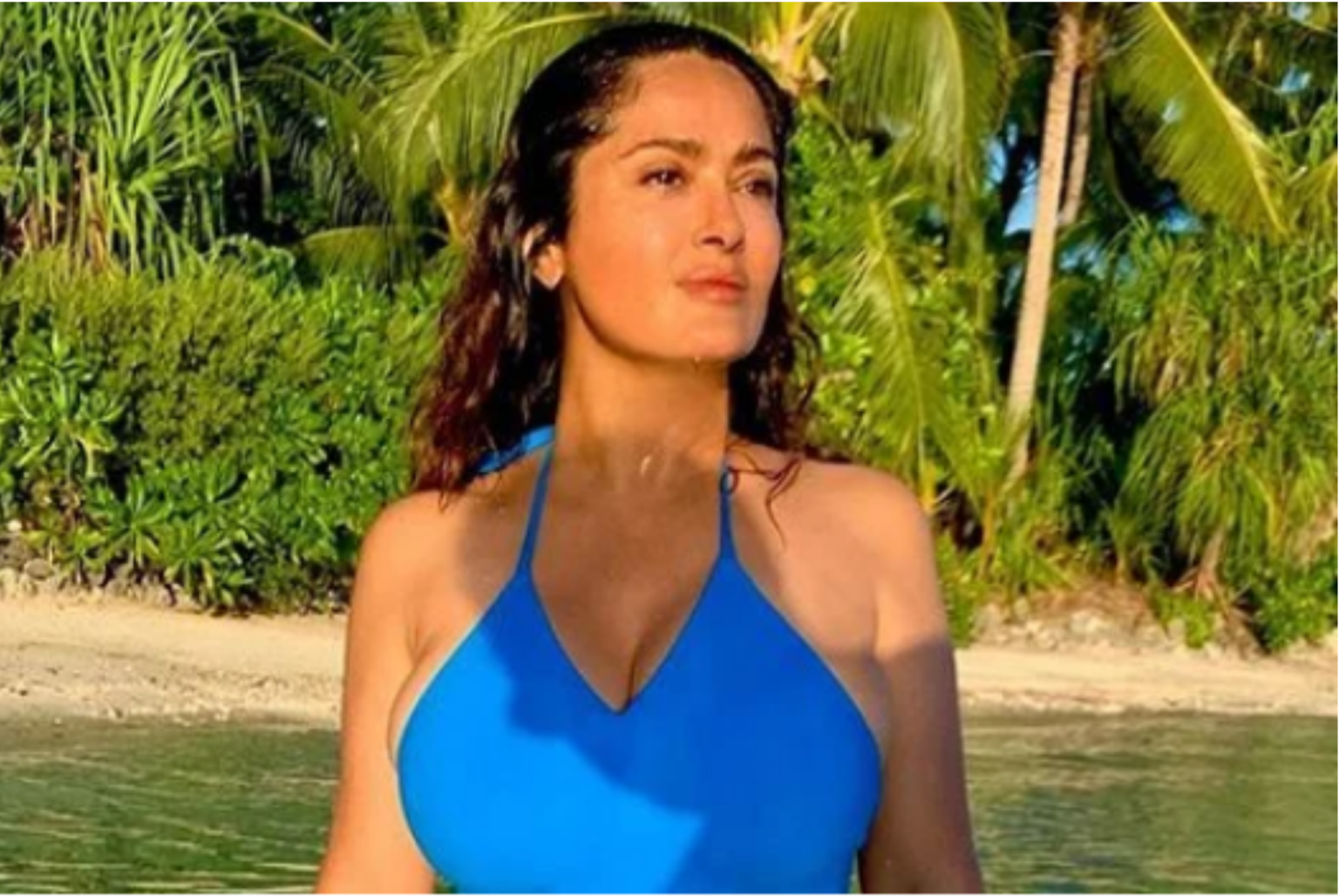 Salma Hayek without makeup. This is the first time she has shown herself like this. - rasplove.com